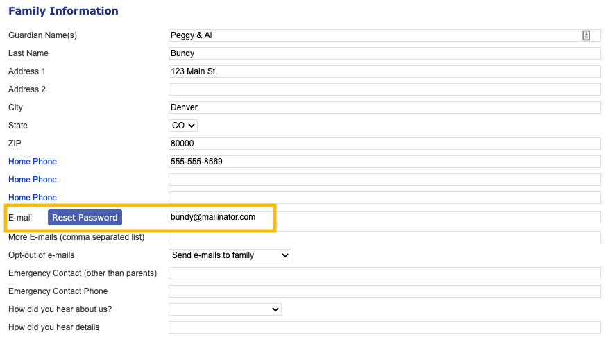 Customer Portal Login Information