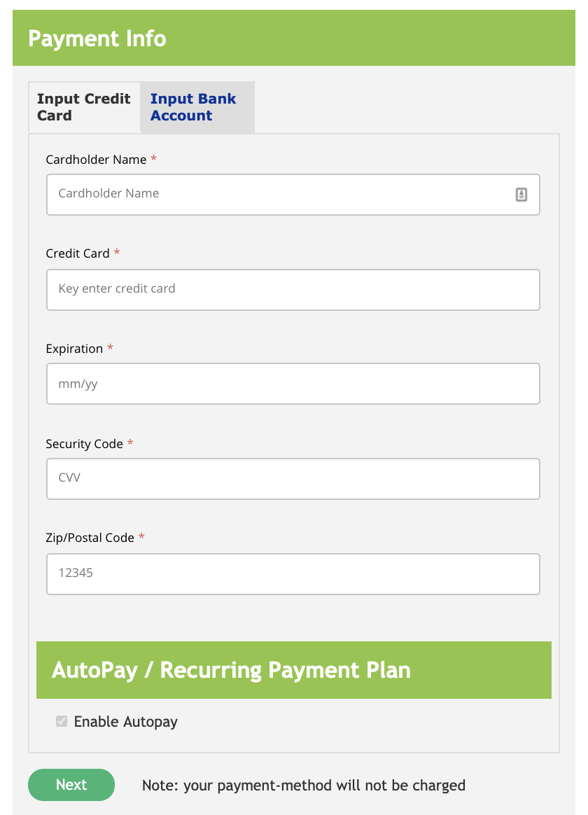 Save & Switch Default Payment Methods