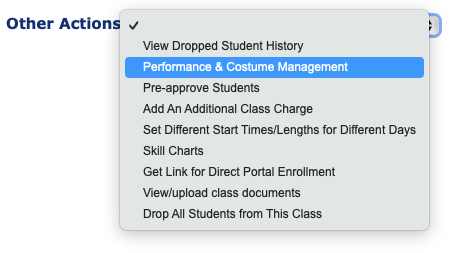 Student Measurements & Sizes