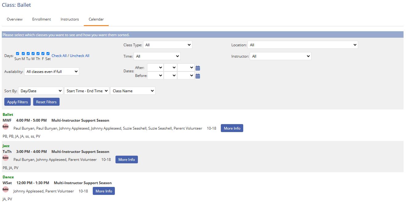 Multi-Instructor Support
