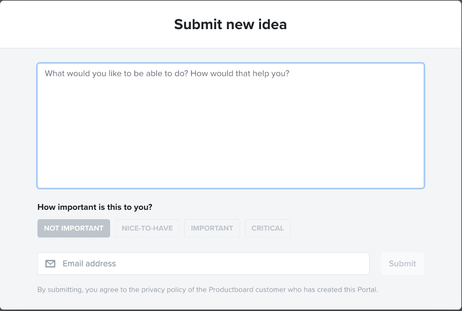 Idea Portal